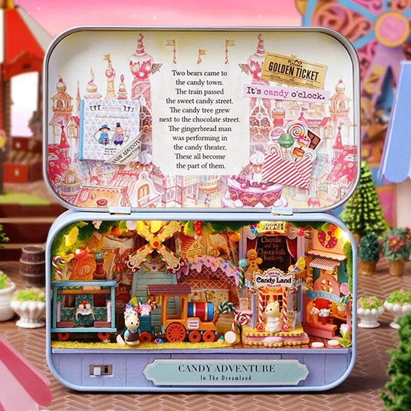 Cutebee Box Theater Miniature Doll House Furniture for Children ...