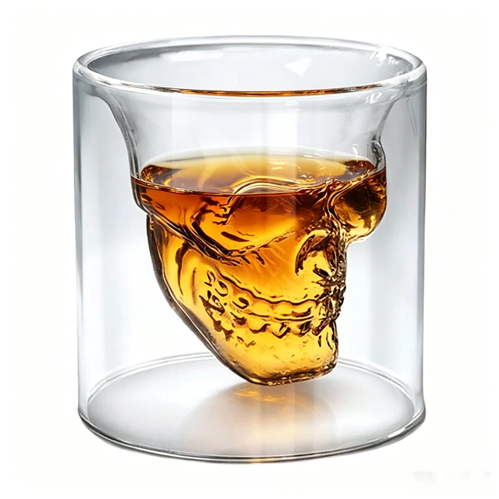 Cutebling Skull Shotglass for and Tequila - Unique Double Walled Design ...