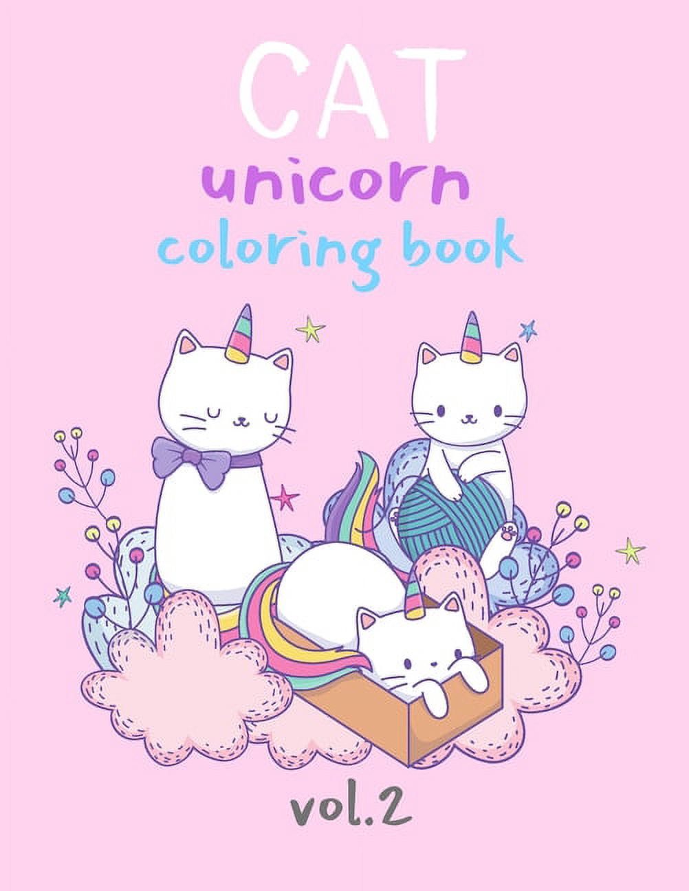 Cutecatunicorn Cat Unicorn Coloring Book Vol.2: Fun with Numbers ...