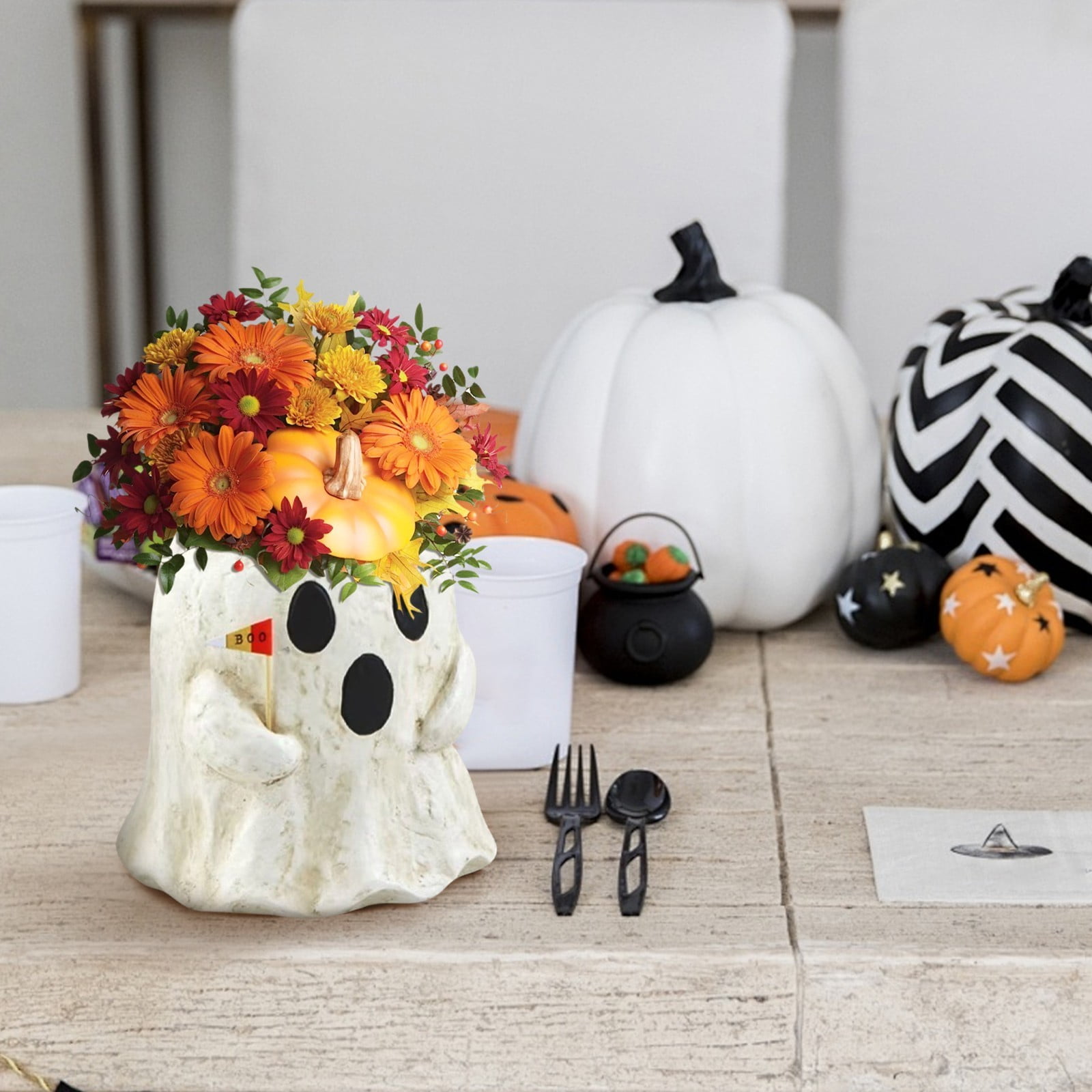 Cutest Ghost Bucket, Ghost Bucket Decor, Ghost Planter Ghost Vase ...