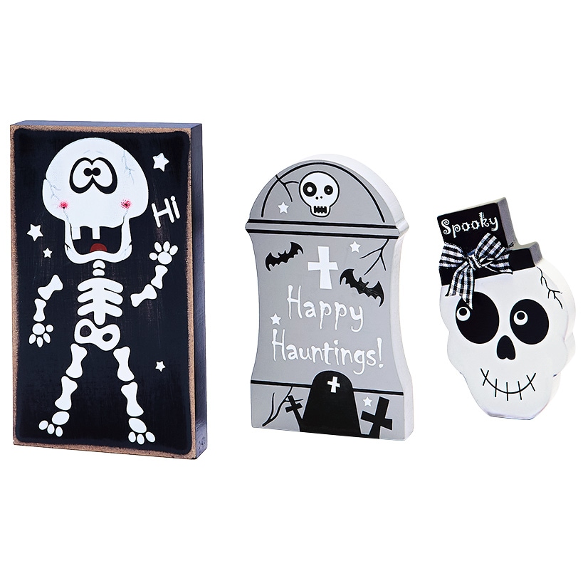 Cutest Halloween Trio Signs - Skeleton - Walmart.com