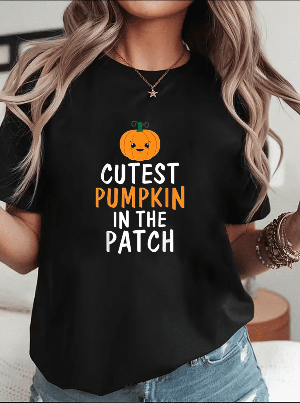 Cutest Pumpkin In The Patch Fall Pumpkin Picking Farm Unisex T-Shirt ...