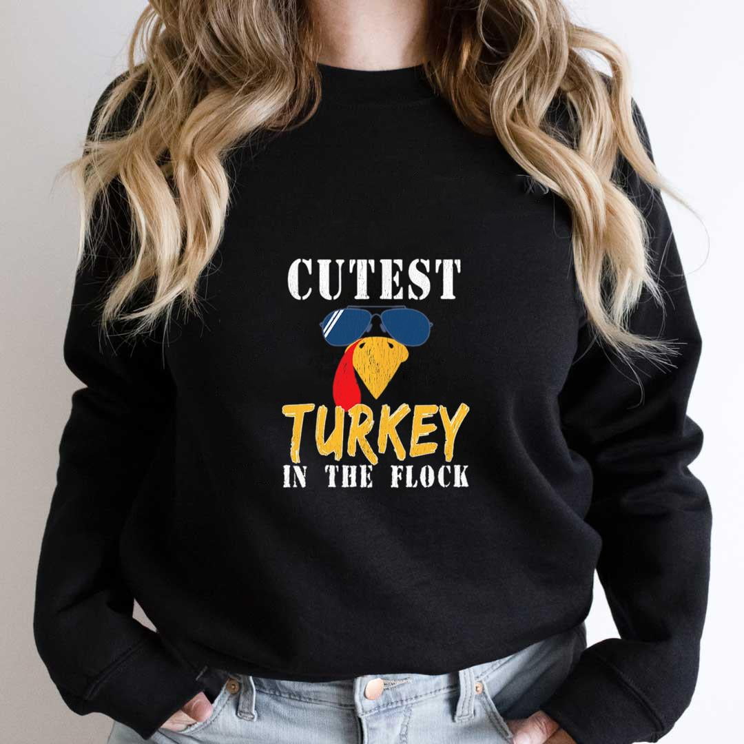 Cutest Turkey Head Funny Happy Thanksgiving Fall Season Graphic SW2229 ...