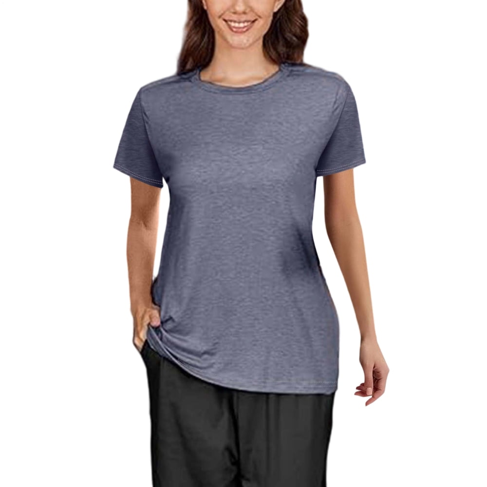 Cutever Women Tear Away T Shirts Crewneck Short Sleeve Recovery Tee ...