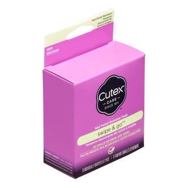Cutex Swipe and Go Nail Polish Remover Pads (Pack of 2) - Walmart.com