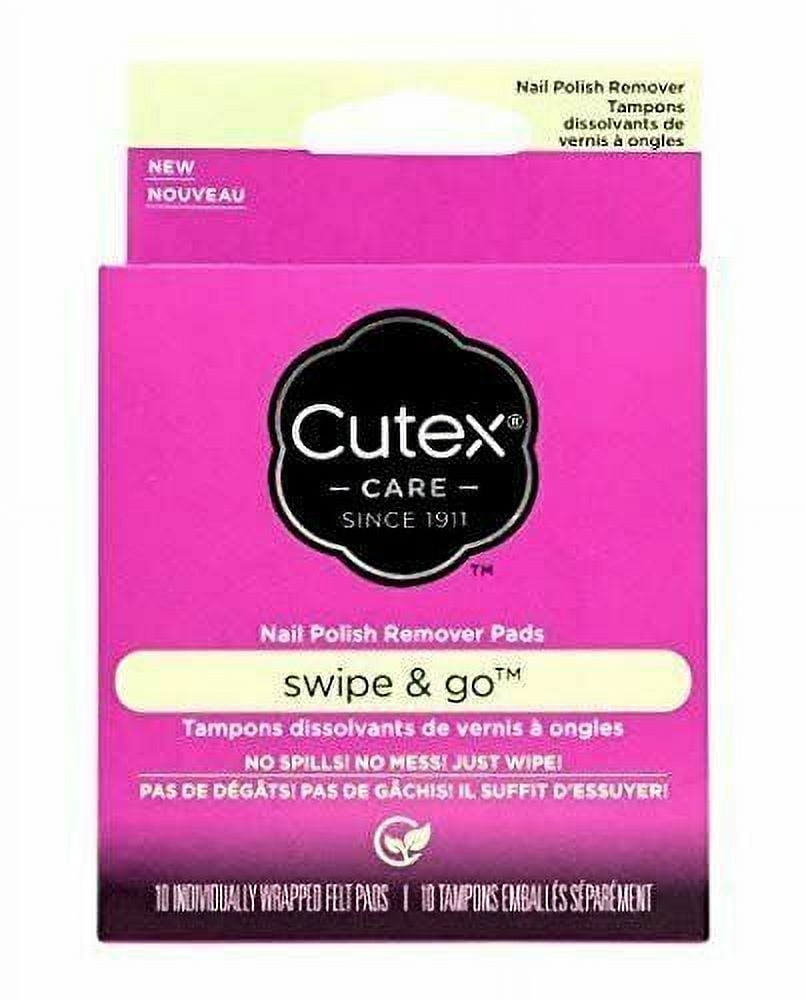 Cutex Swipe Care & Go Nail Polish Remover Pads, 10ct, 12-Pack - Walmart.com