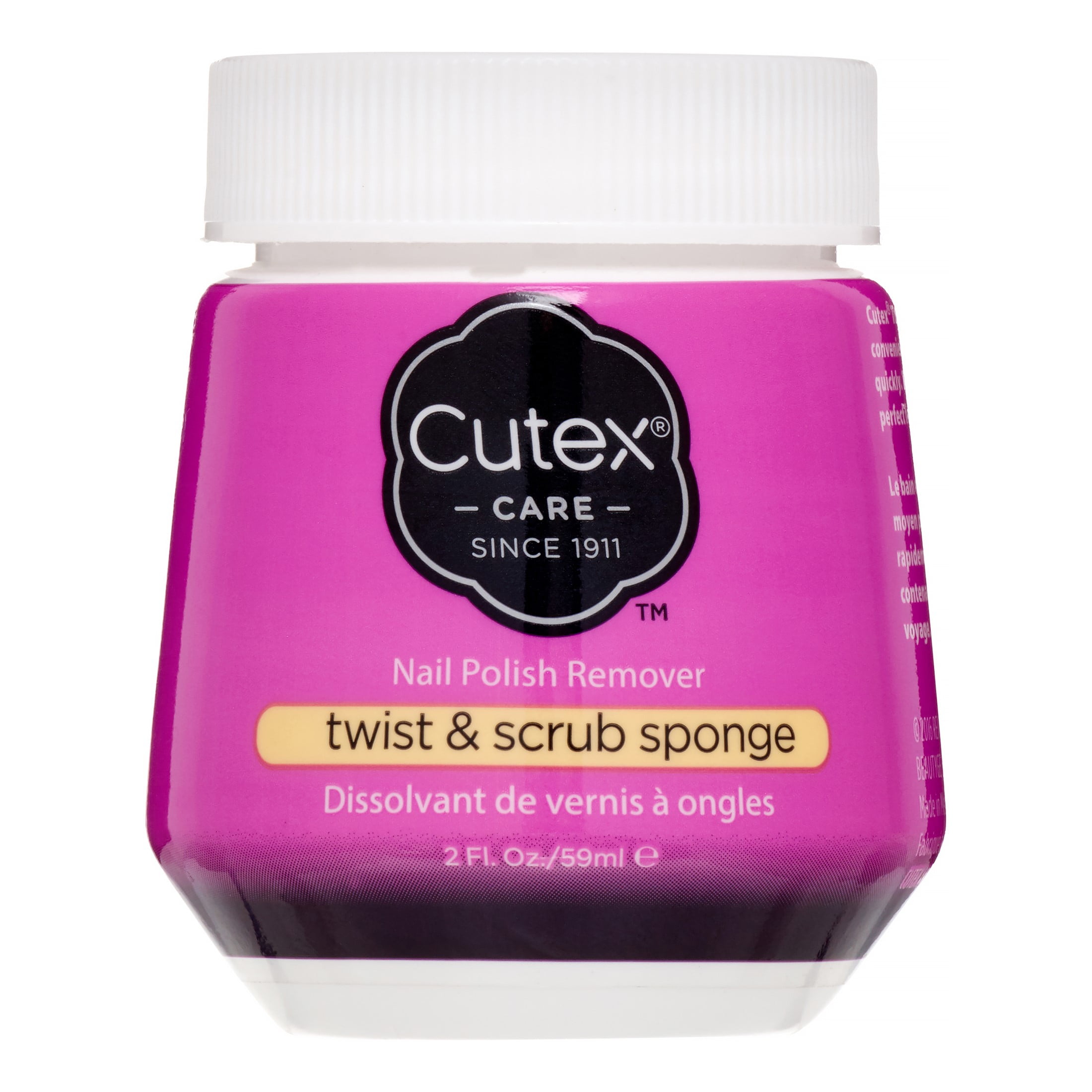Cutex, Twist & Scrub Remover Jar, 2 Oz, Nail Remover - Walmart.com