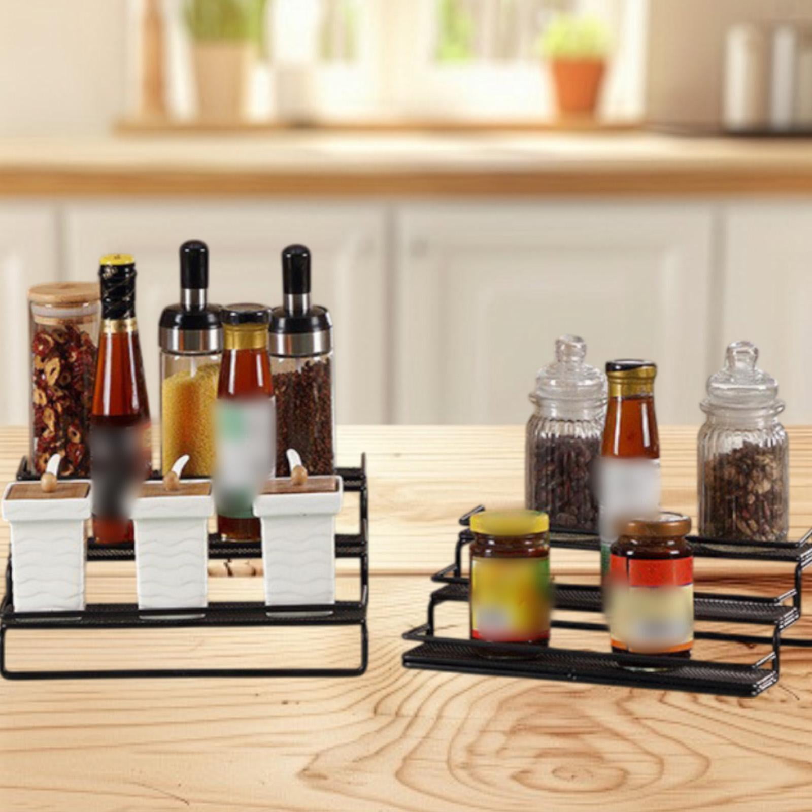 Cuticate 2 Pieces s Rack Iron Display Kitchen Cabinet Rack for Counter ...