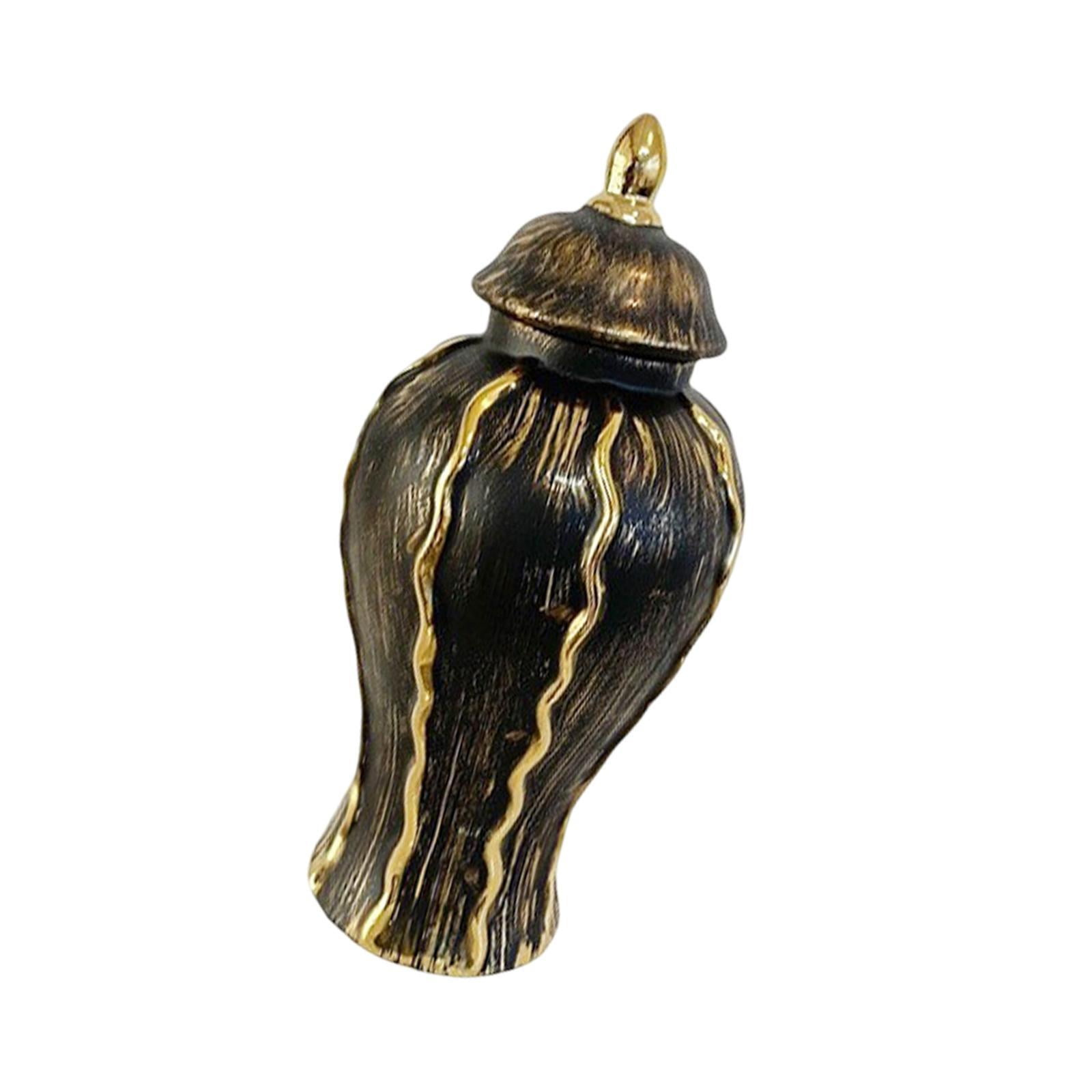 Cuticate Ceramic Vase Porcelain Ginger Jar Decorative Desktop Ornament ...