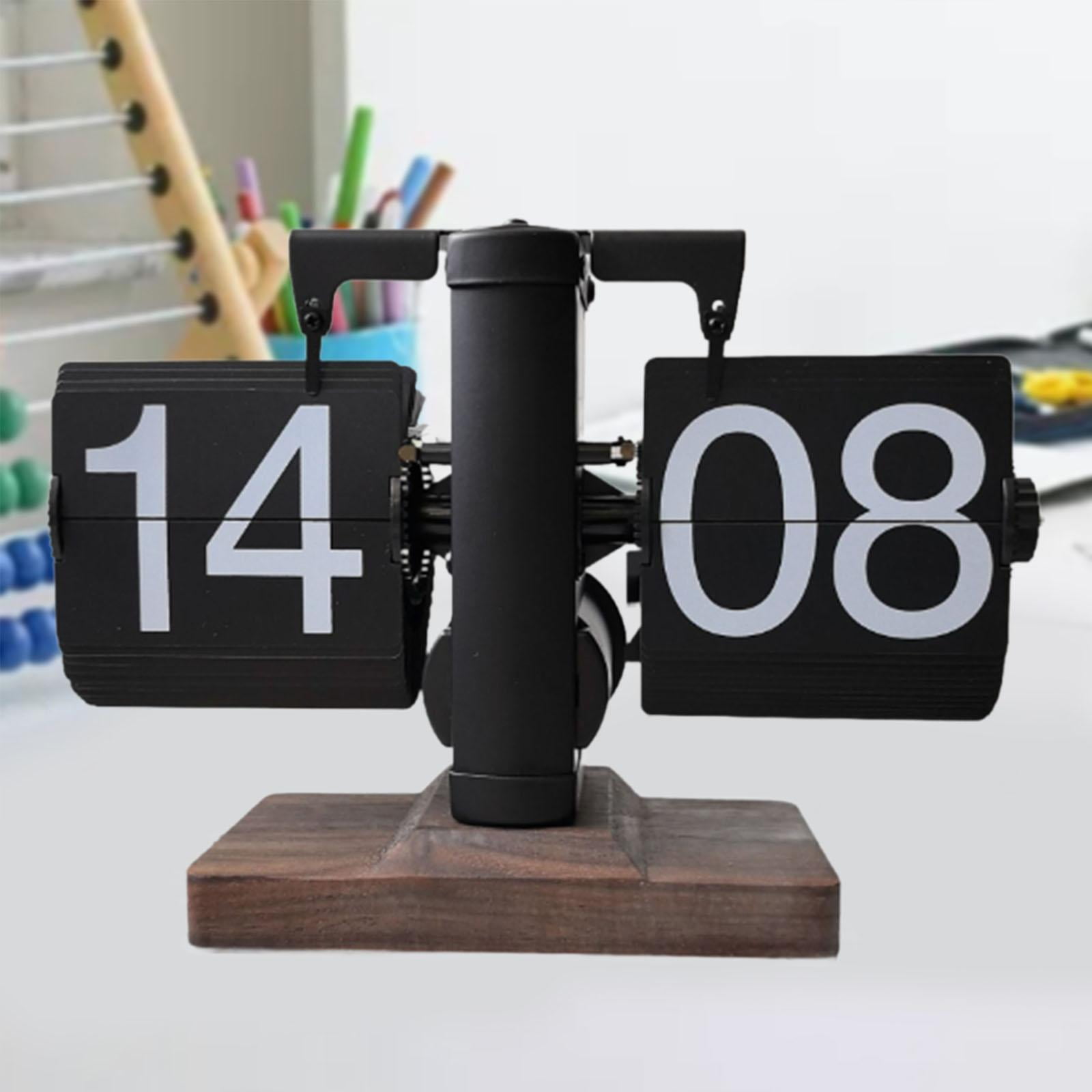 Cuticate Flip Desk Clock Retro Vintage Design Table Clock for Cafe ...