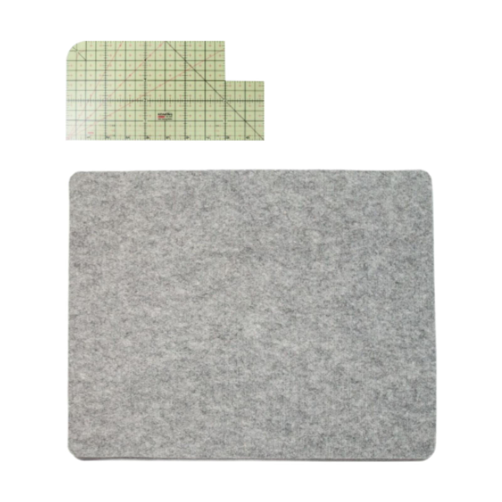 Cuticate Ironing Mat Felt Iron Board Mat Hot Ironing Ruler for Ironing ...
