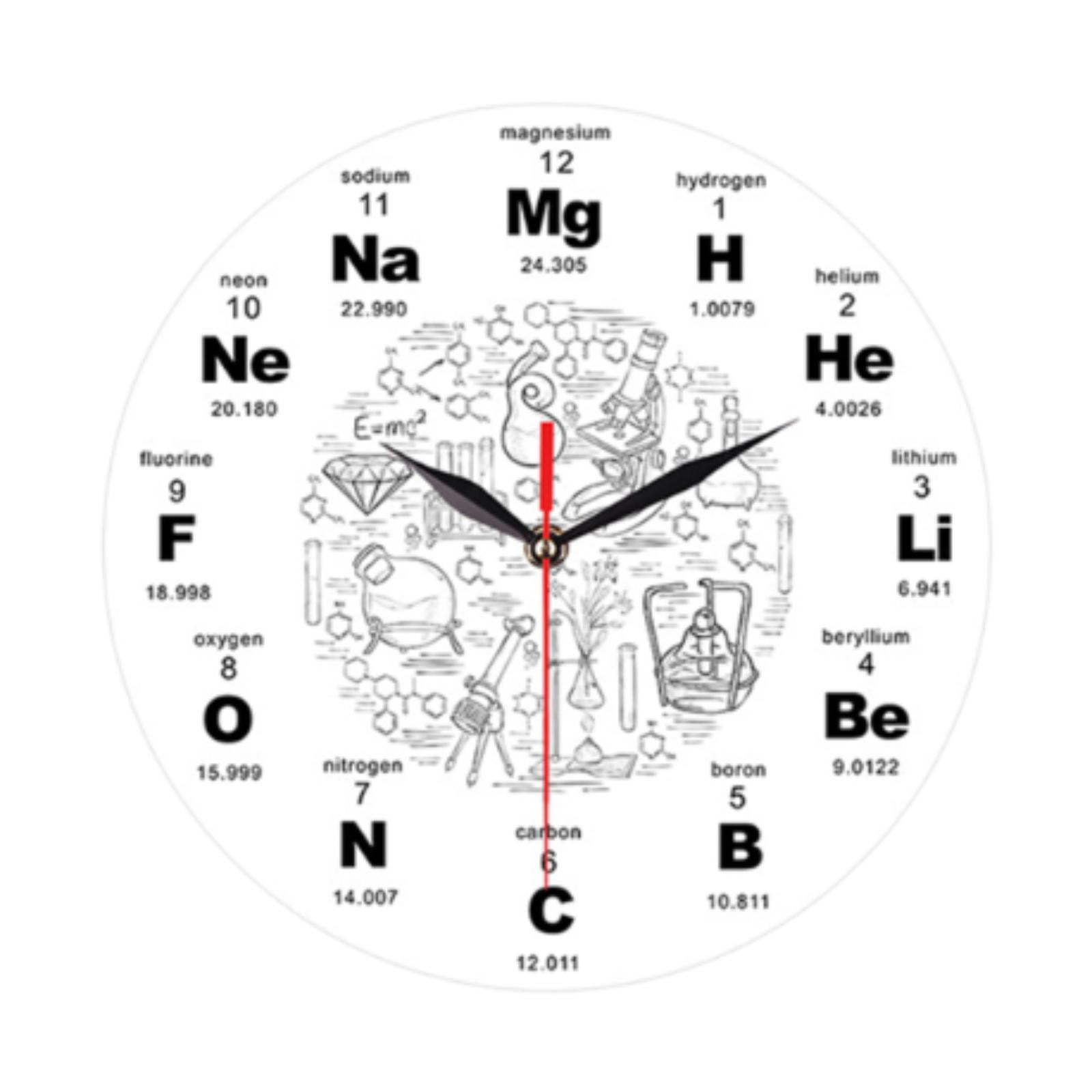 Cuticate Modern Science Wall Clock Decorative Clock Creative Design Non ...
