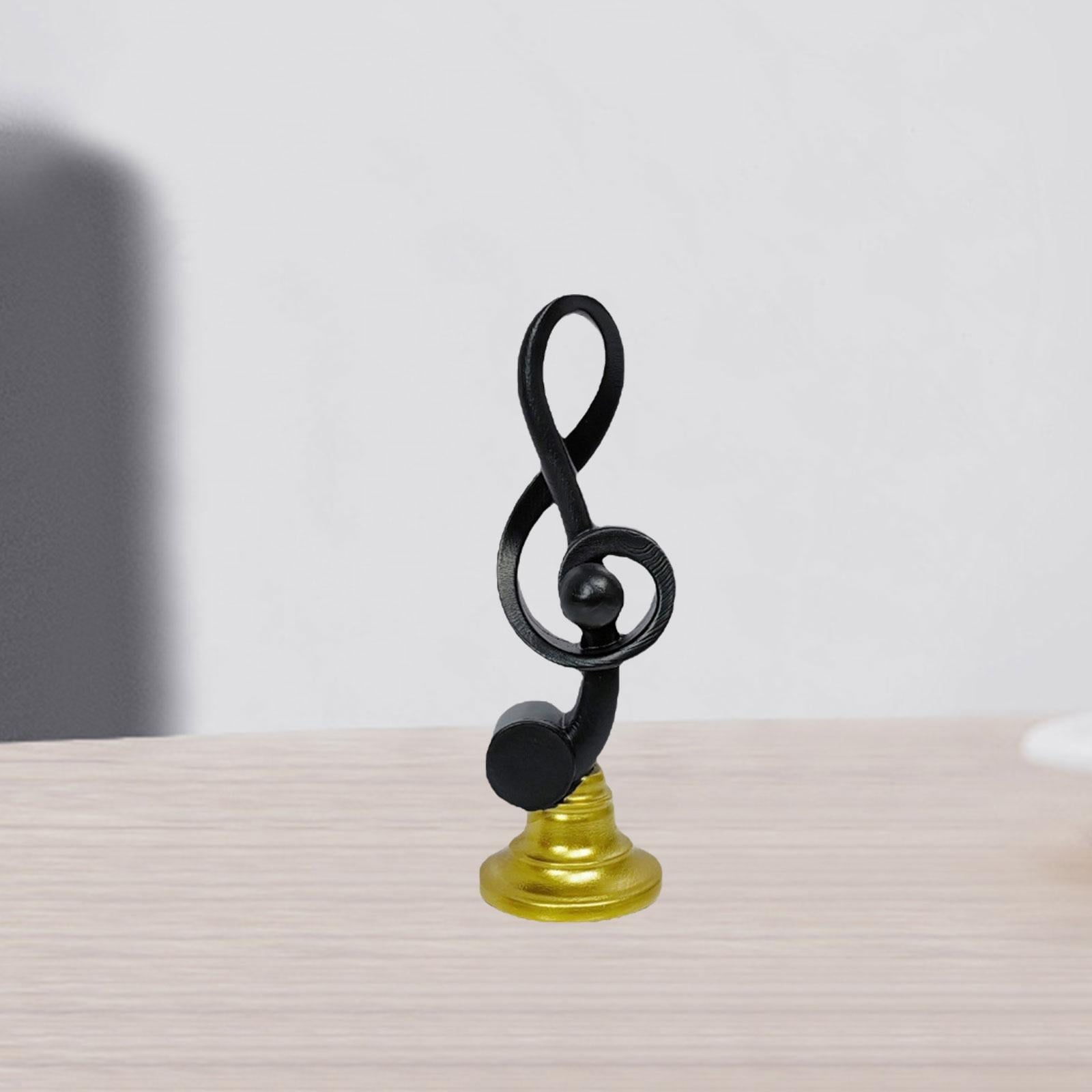 Cuticate Music Note Statue Art Crafts Musical Figurine for Fireplace ...