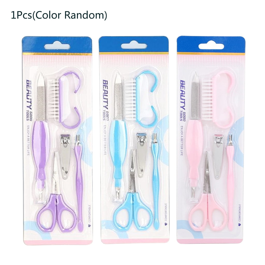Cuticle Nippers Nail Tools Nail Care Brush Kits for Fingernail Toenail ...