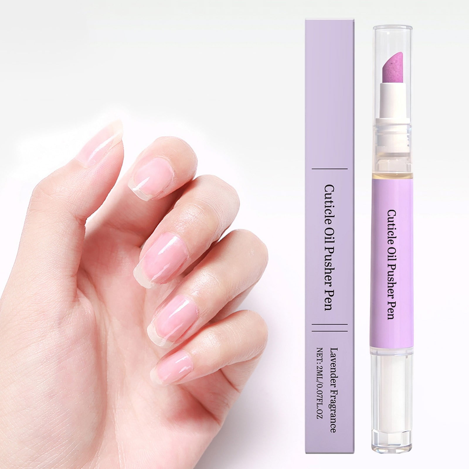 Cuticle Pusher & Cuticle Oil Pen 2-in-1 Tool, Cuticle Remover with ...