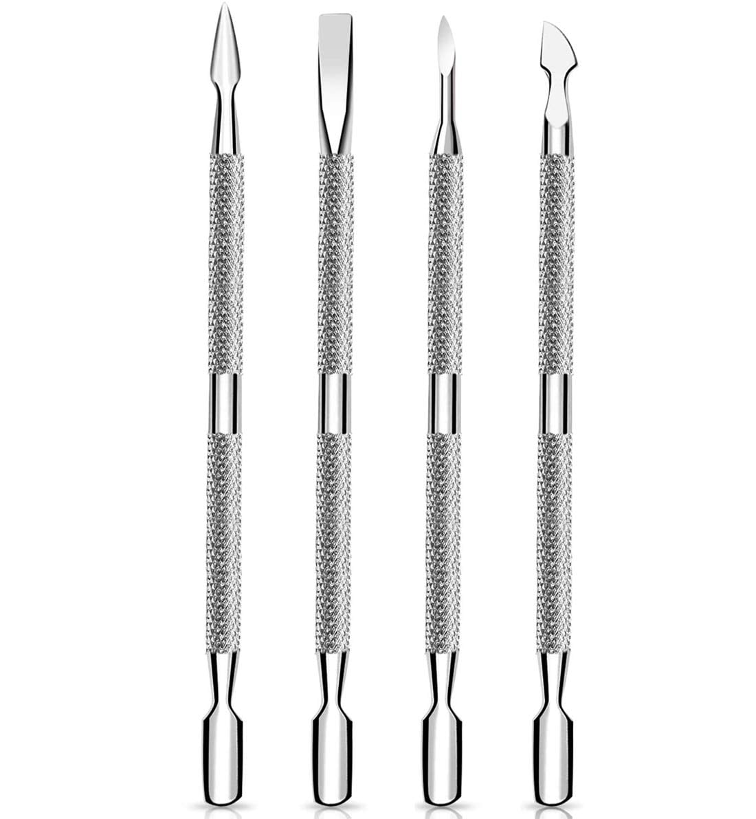 Cuticle Pusher and Cutter Set, Dead Skin Nail Cleaner Tools ...