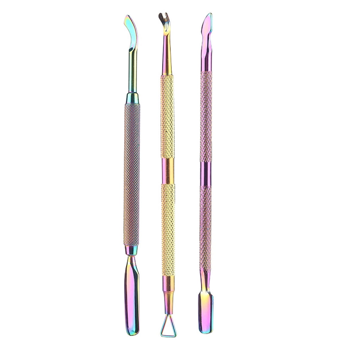 Cuticle Pusher Set Acetone/Gel/Nail Polish Remover 3pcs Cuticle Scraper ...