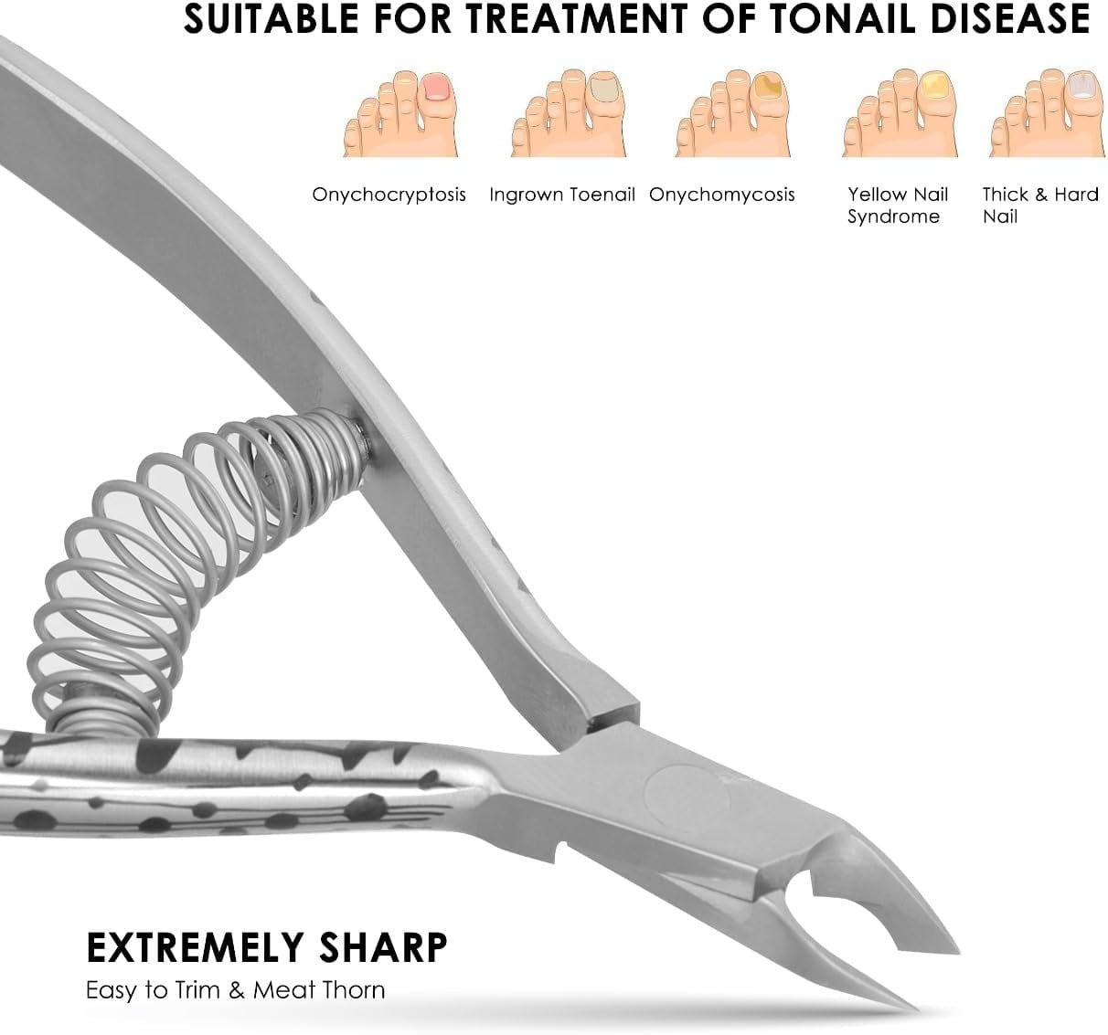 Cuticle Scissors Spotted Steel, Nail Prep Kit-Trimming Scissor for ...