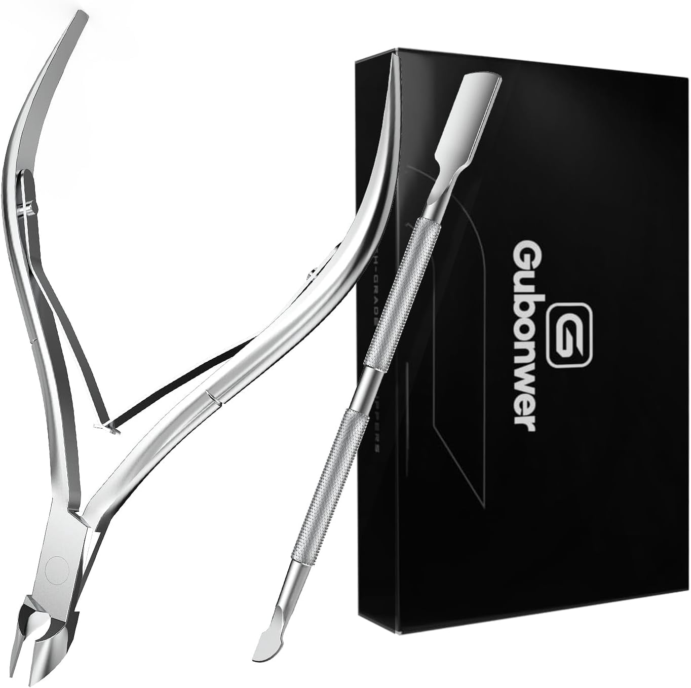 Cuticle Trimmer with Cuticle Pusher and Cutter Cuticle Nippers & Cutter ...
