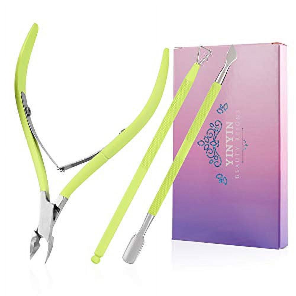 Cuticle Trimmer with Cuticle Pusher and Cutter-YINYIN Cuticle Cutter ...