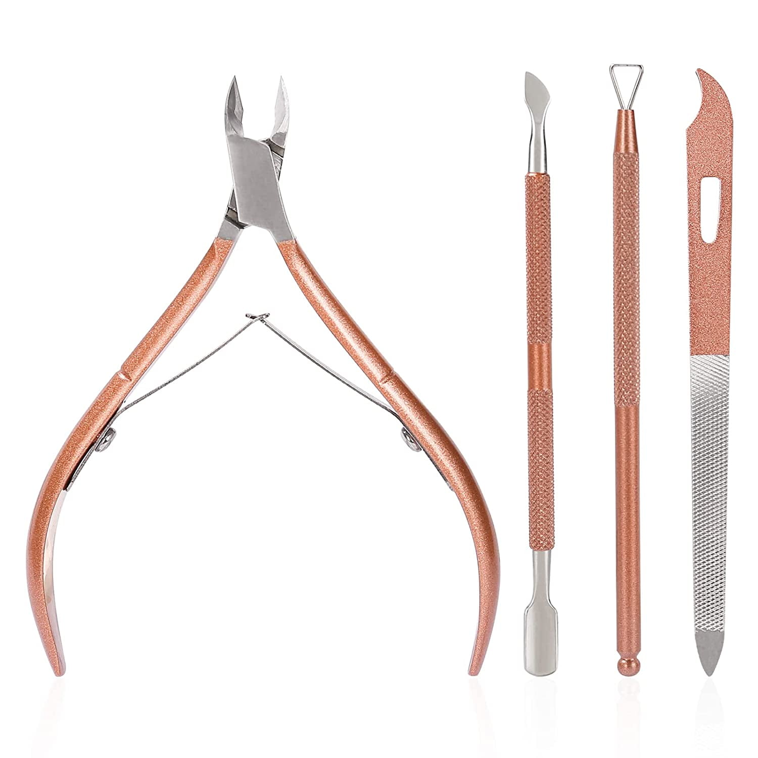 Cuticle Trimmer with Cuticle Pusher, Cuticle Remover Cutter Nipper and ...