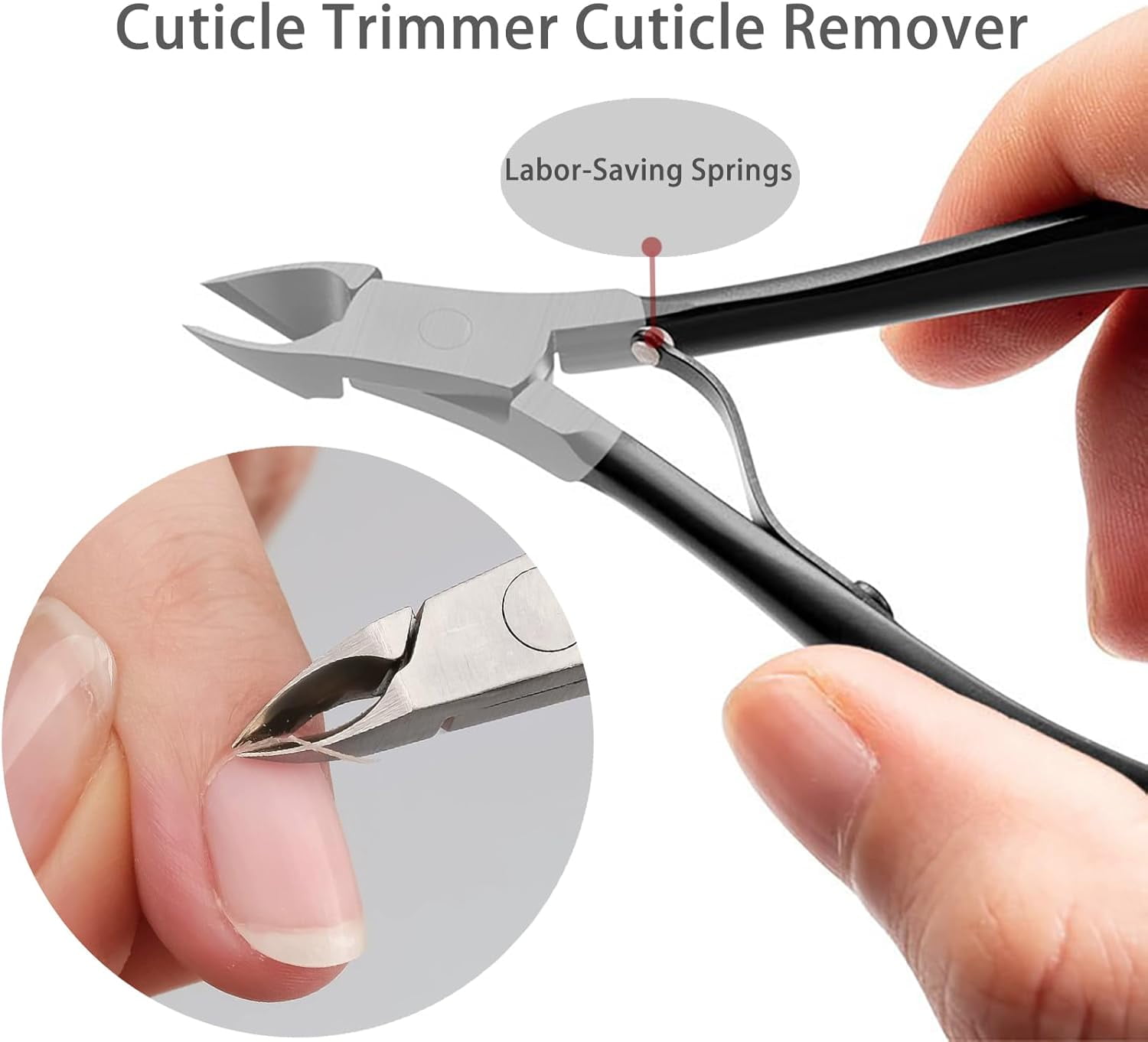 Cuticle Trimmer Scissors Manicure Set Cuticle Nipper Toenail Clipper ...