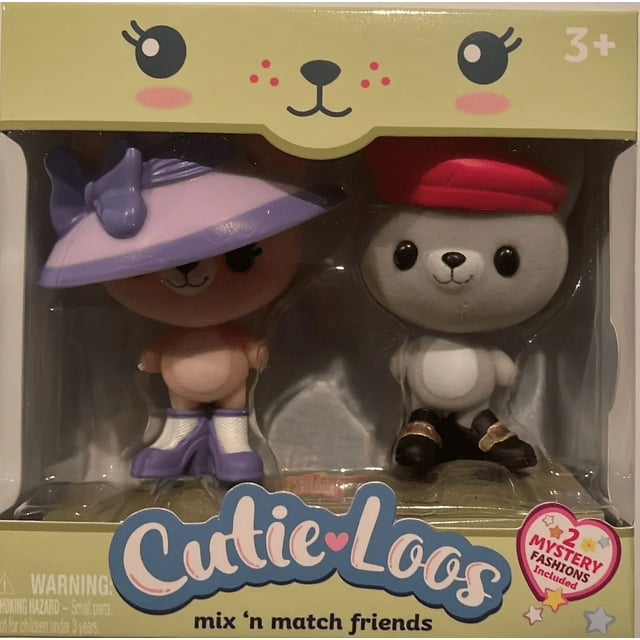 Cutie Loos mix and match friends Penelope and Jacque with 2 mystery ...