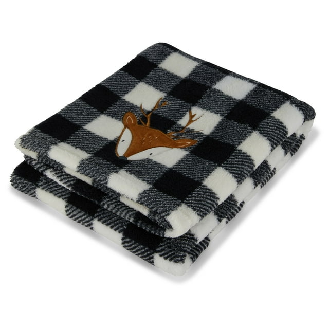 Cutie Pie Baby Fox Face Checkers Security Blanket for Boy Ultra Soft ...