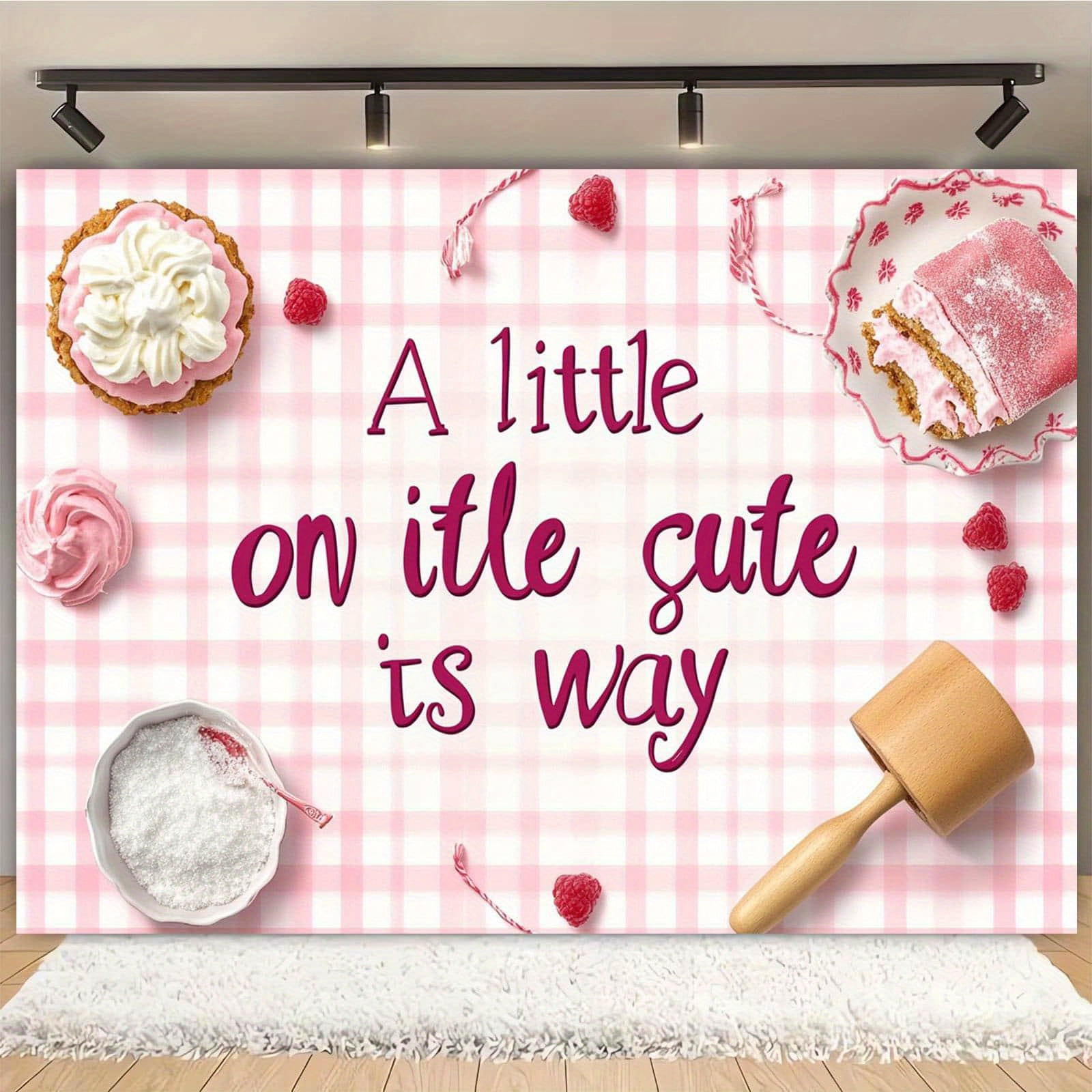 Cutie Pie Baby Shower Backdrop A Little Cutie Pie is on The Way ...