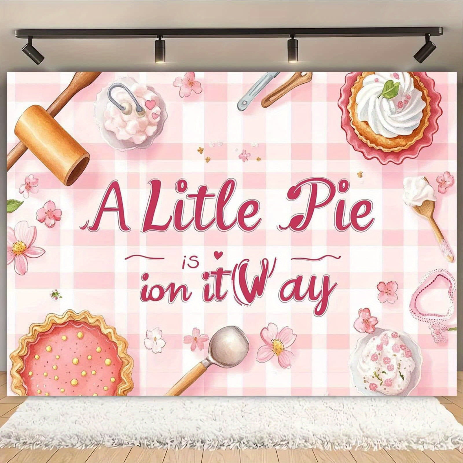 Cutie Pie Baby Shower Backdrop A Little Pie is On Its Way Photography ...
