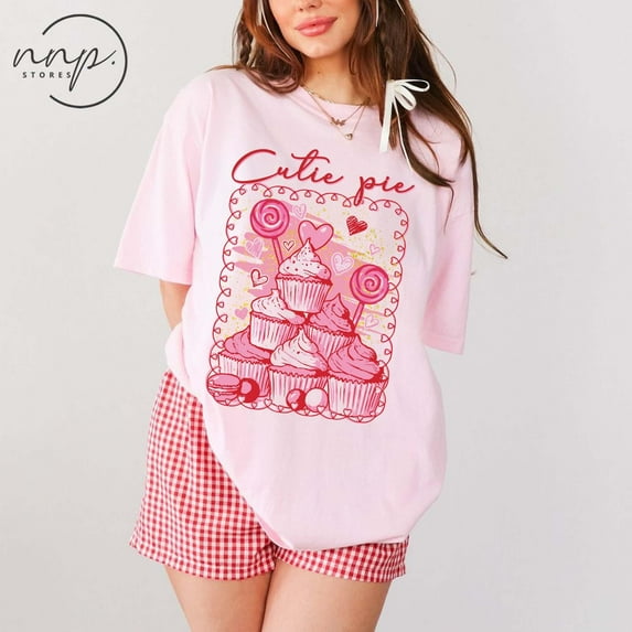 Cutie Pie Cupcake Valentine shirt, Preppy Valentines, Retro Valentine ...