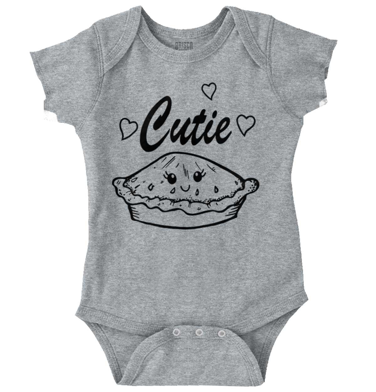 Cutie Pie Funny Food Saying Adorable Bodysuit Jumper Girls Infant Baby ...