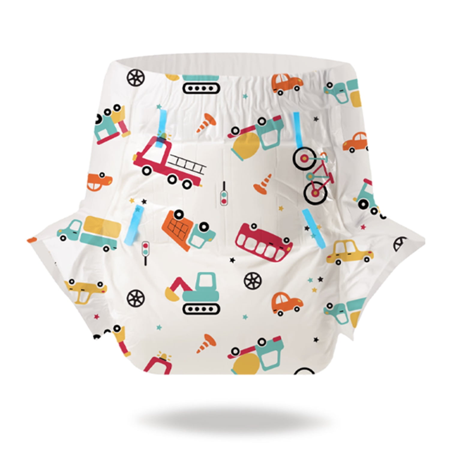 CutiePlusU Adult Diapers 10 Pieces, Disposable Incontinence Briefs with Tabs for Women and Men ...