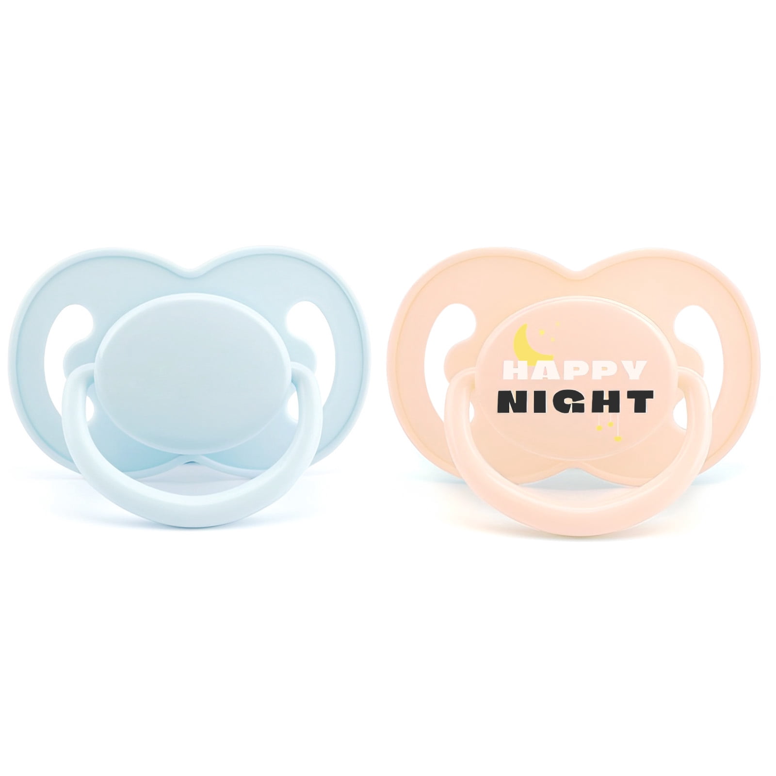CutiePlusU Adult Sized Pacifier Big Shield Printed Cute Paci 2 Pieces ...