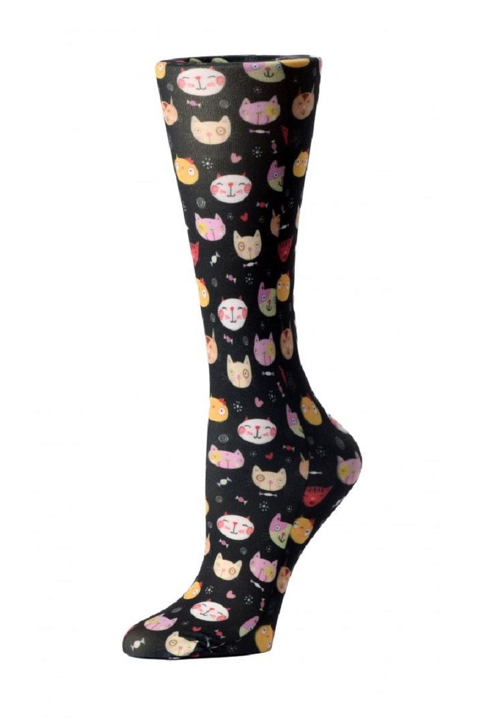 Cutieful Compression Socks Animal Prints Color: Crazy Cats, Size: OS ...