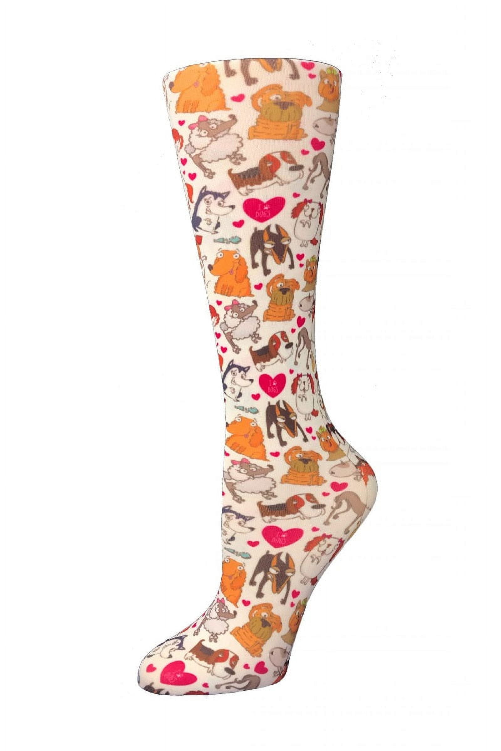 Cutieful Compression Socks Animal Prints Color: Dog Pawty, Size: OS ...