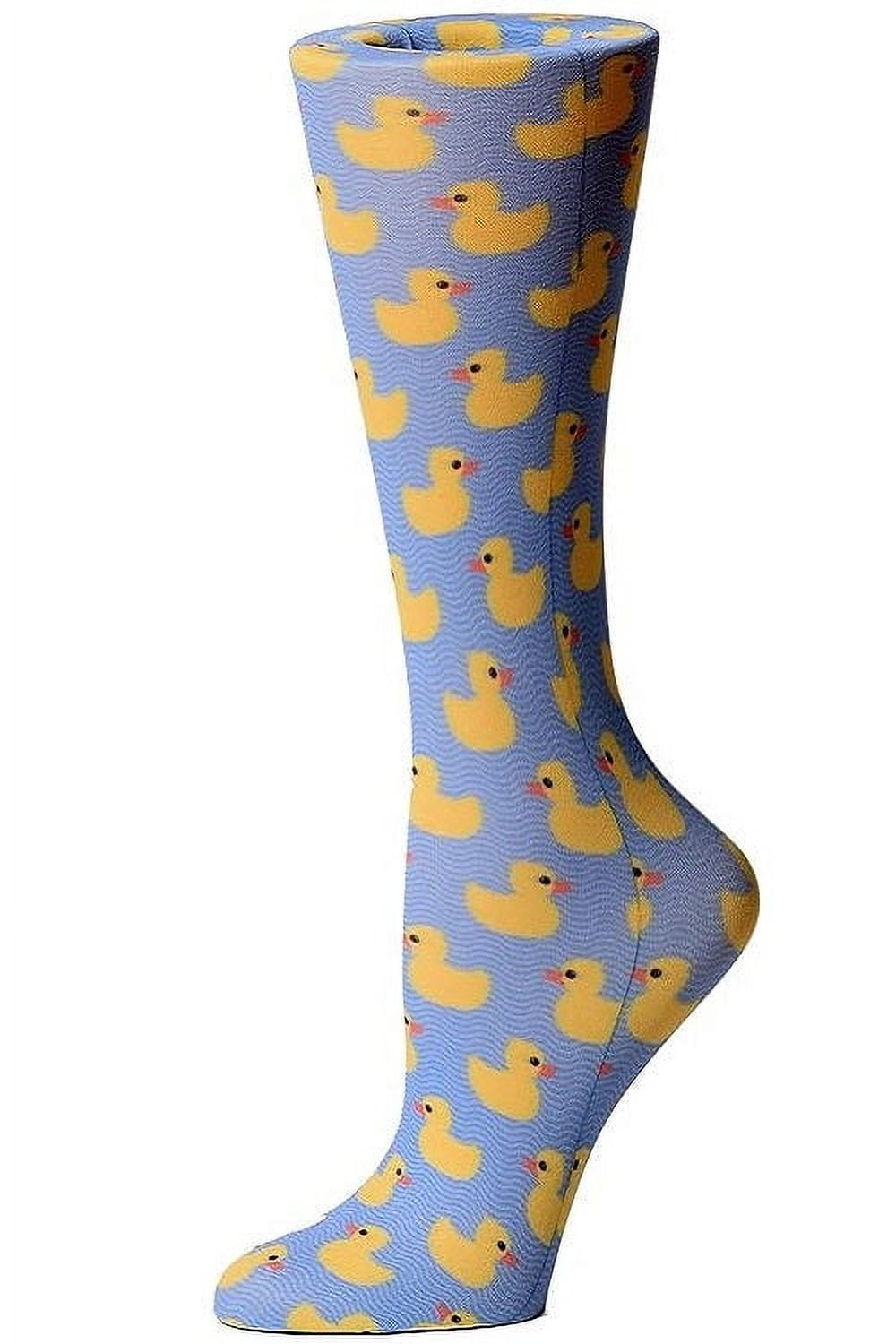 Cutieful Compression Socks Animal Prints Color: Rubber Ducks, Size: OS ...
