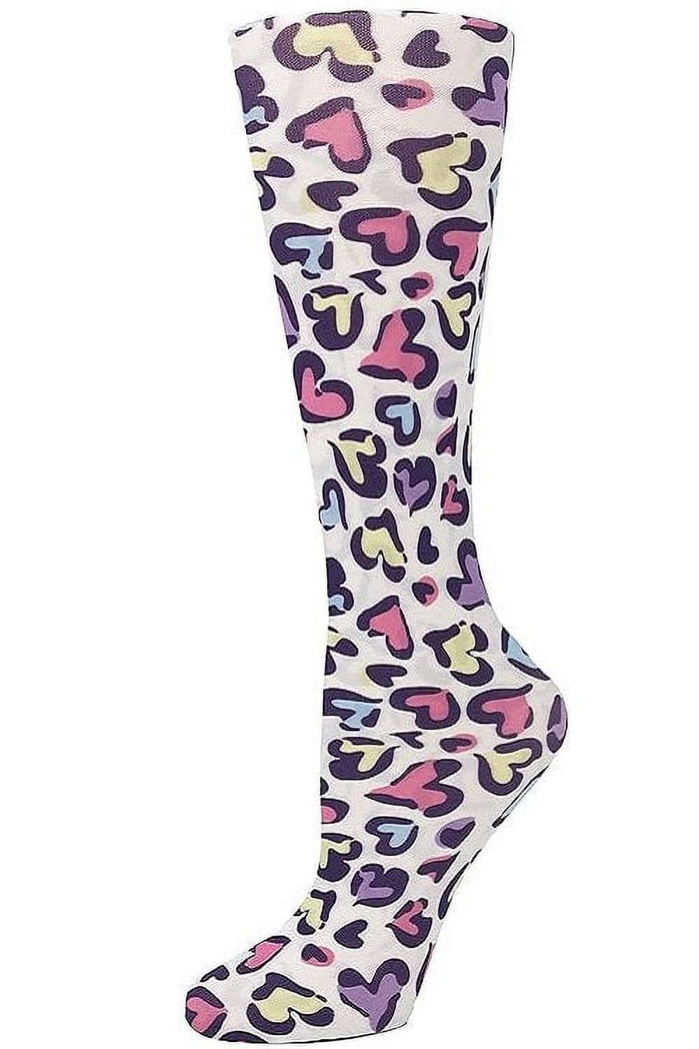 Cutieful Compression Socks Animal Prints Wide Calf Color: Leopard ...