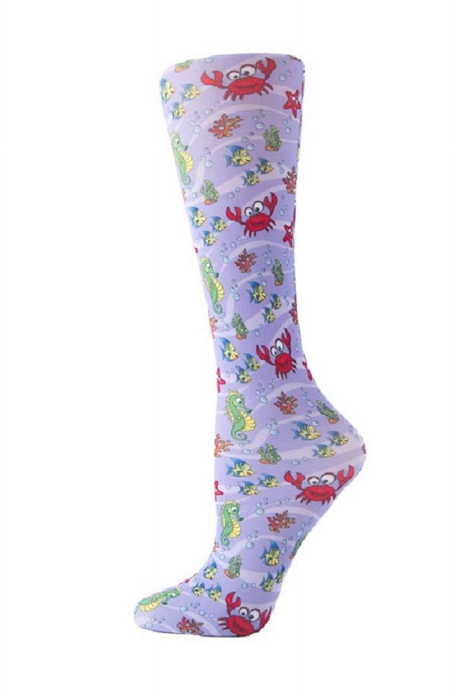 Cutieful Compression Socks Animal Prints Wide Calf Color: Under The Sea ...