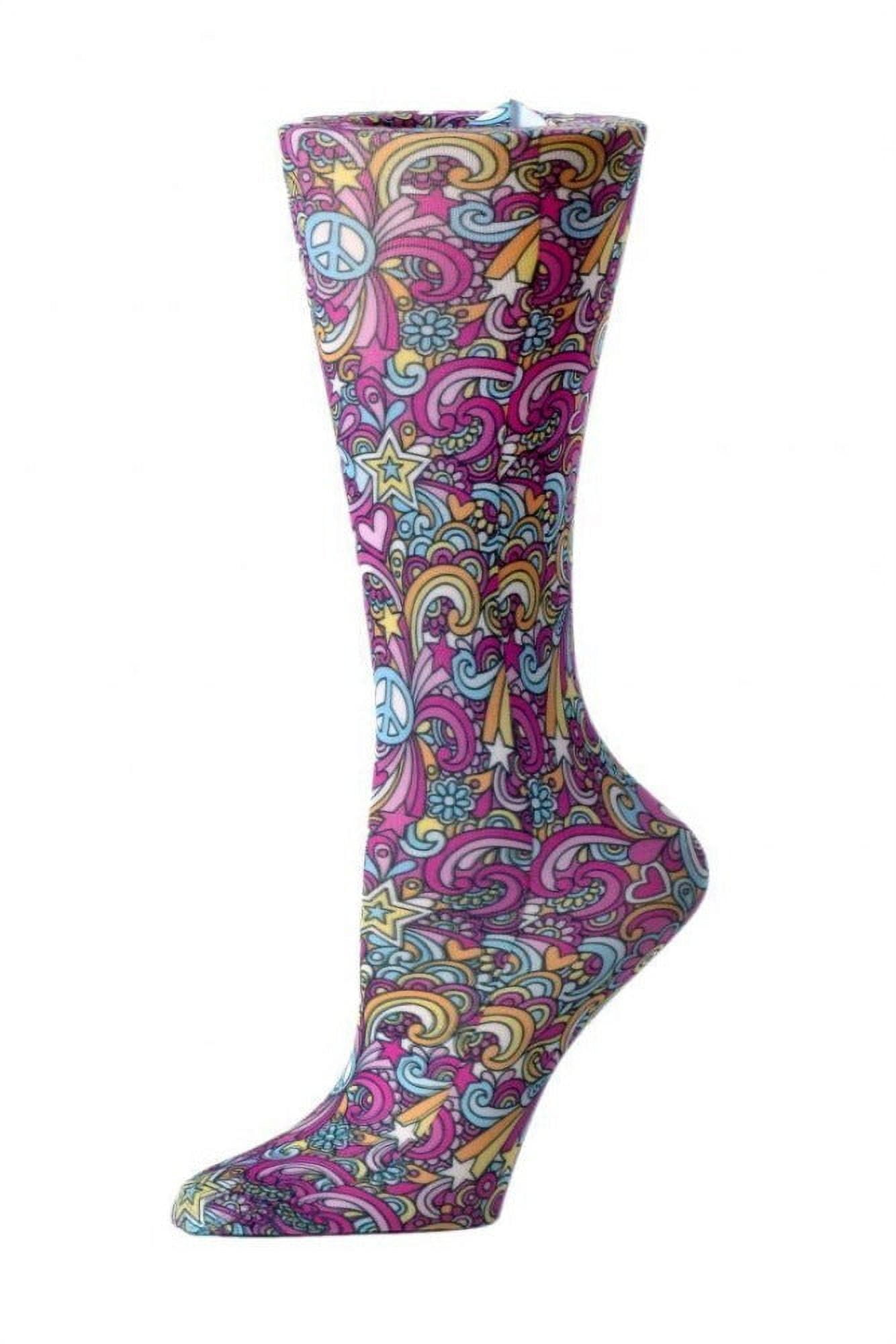 Cutieful Compression Socks Prints Color: 60's Peace, Size: OS - Walmart.com