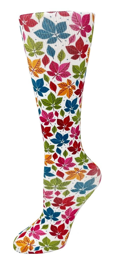 Cutieful Compression Socks Prints Color: Autumn Leaves, Size: OS ...