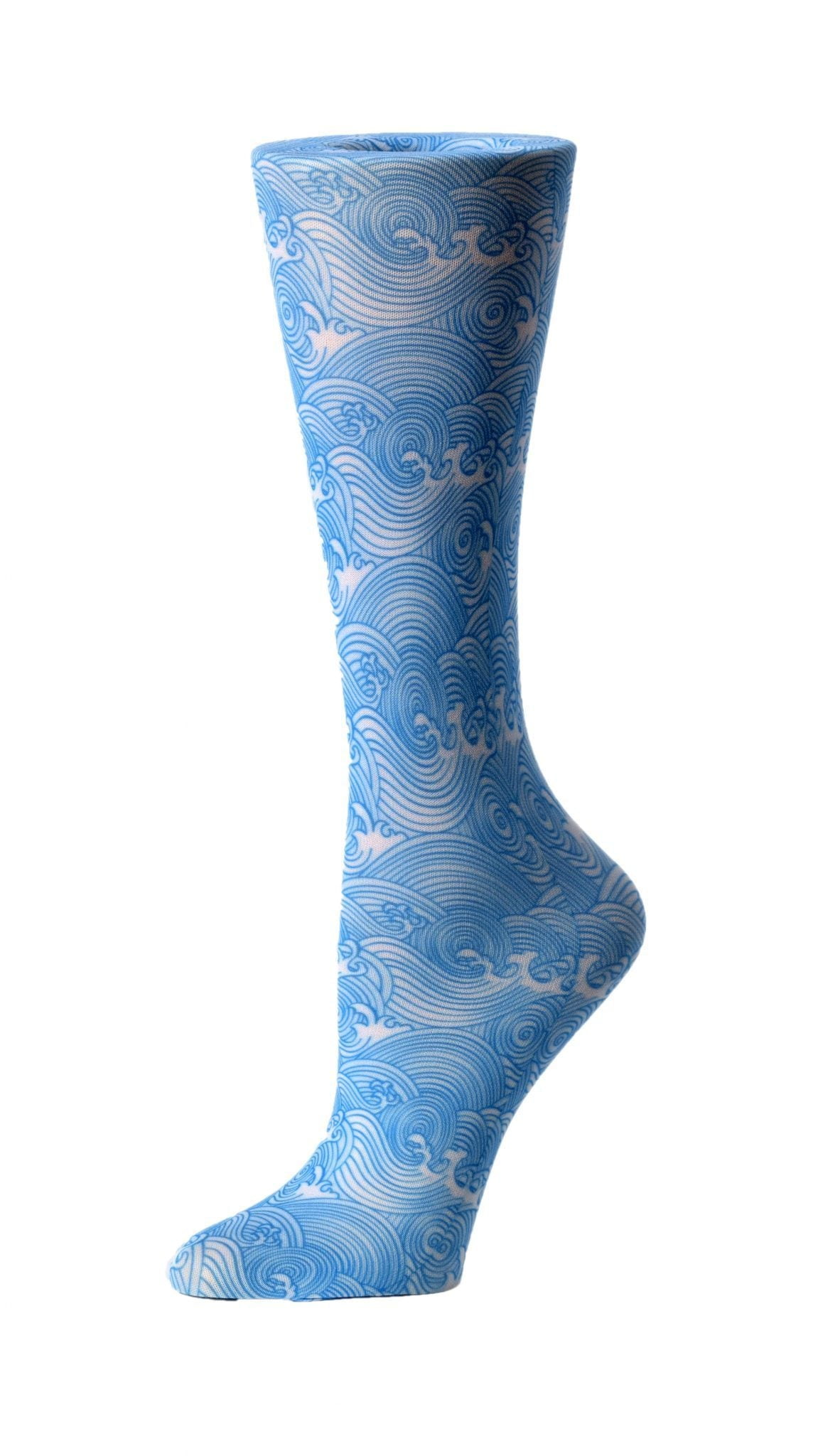 Cutieful Compression Socks Prints Color: Ocean Waves, Size: OS ...