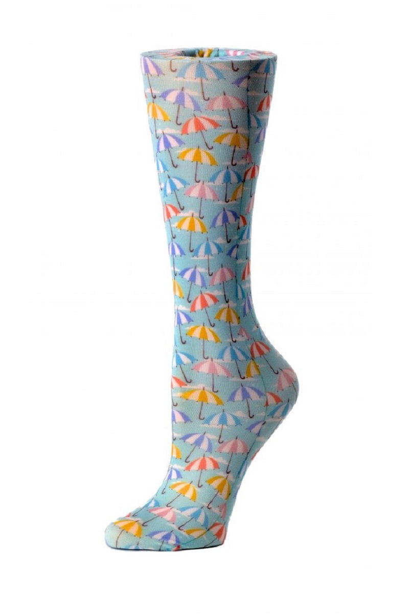 Cutieful Compression Socks Sheer Color: Striped Umbrella, Size: OS ...