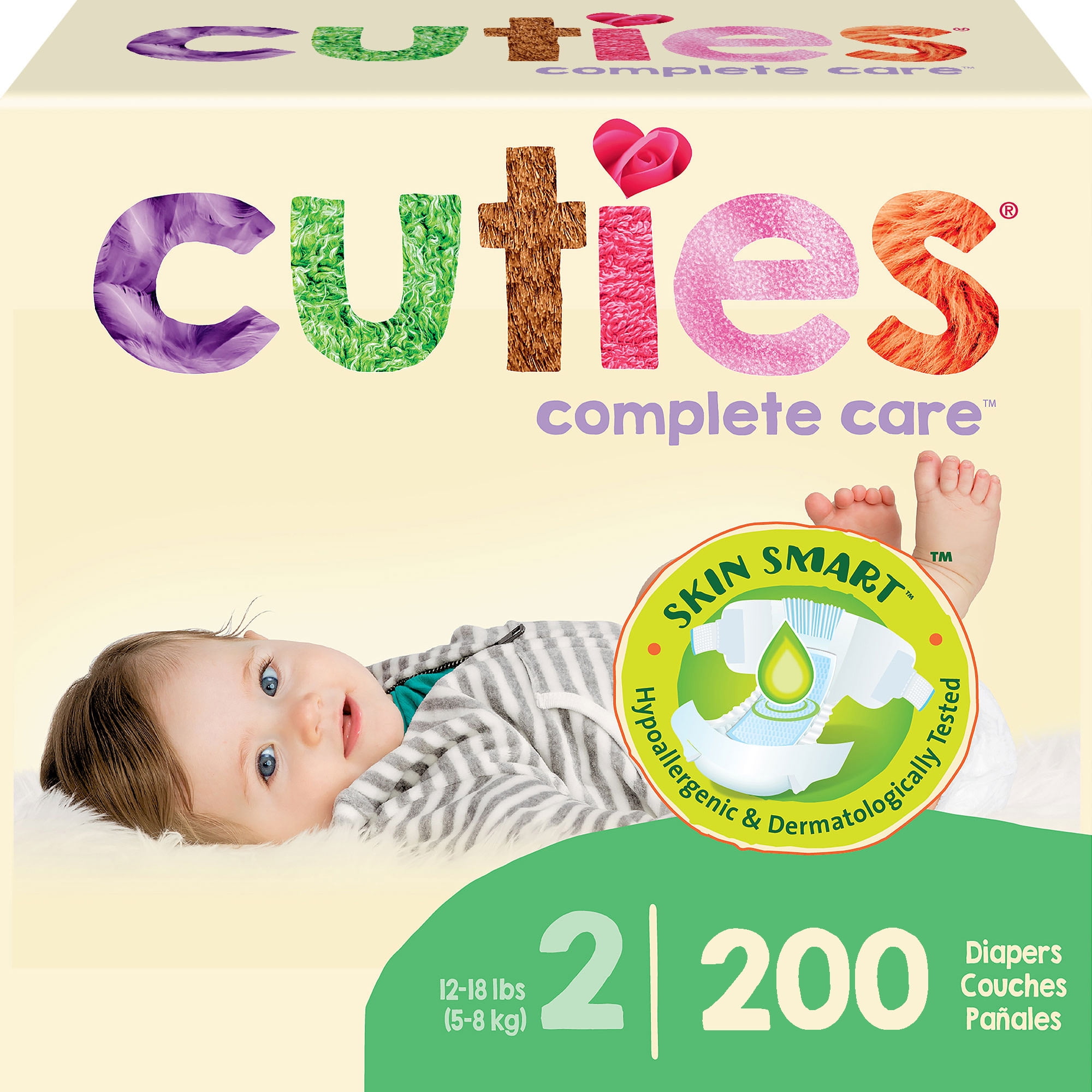 Cuties | Skin Smart, Absorbent & Hypoallergenic Diapers with Flexible ...