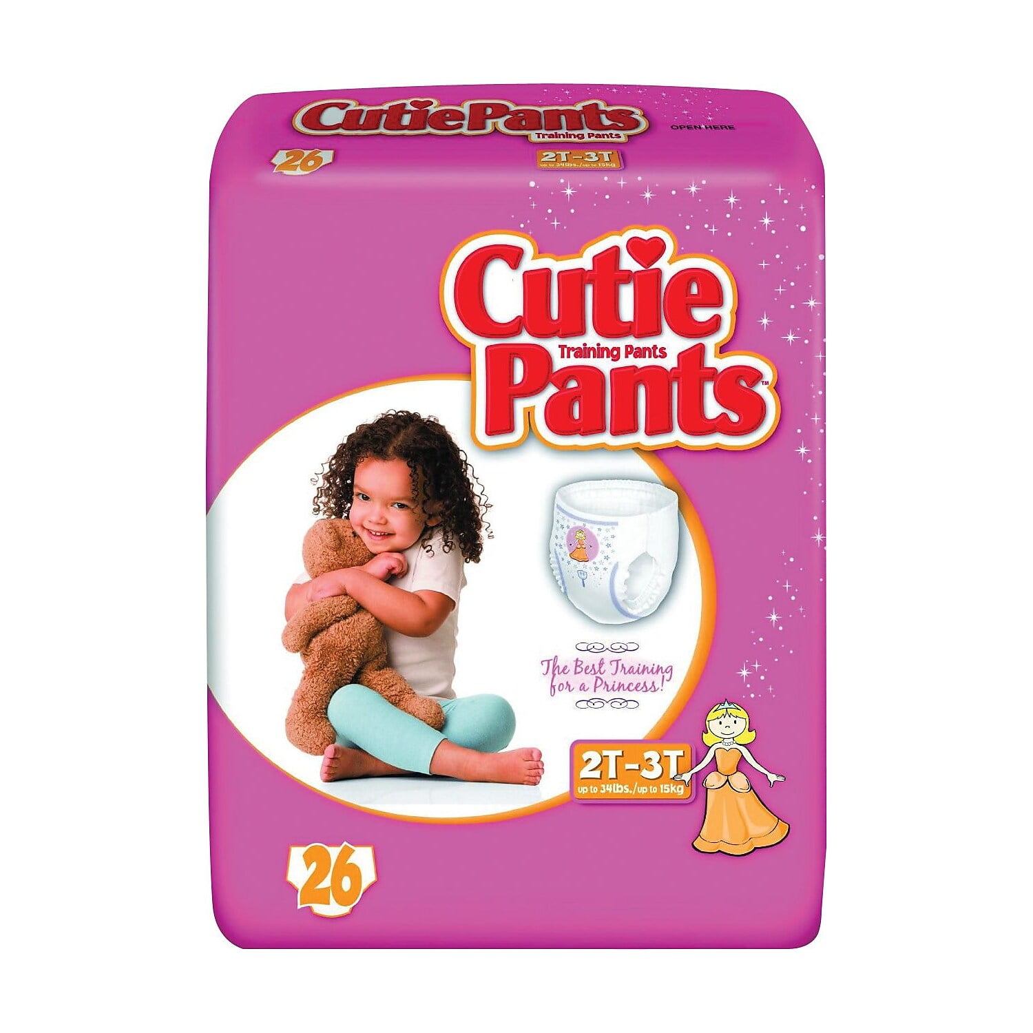 Cuties Training Pants Girl 2T-3T 104/Carton CR7008 - Walmart.com