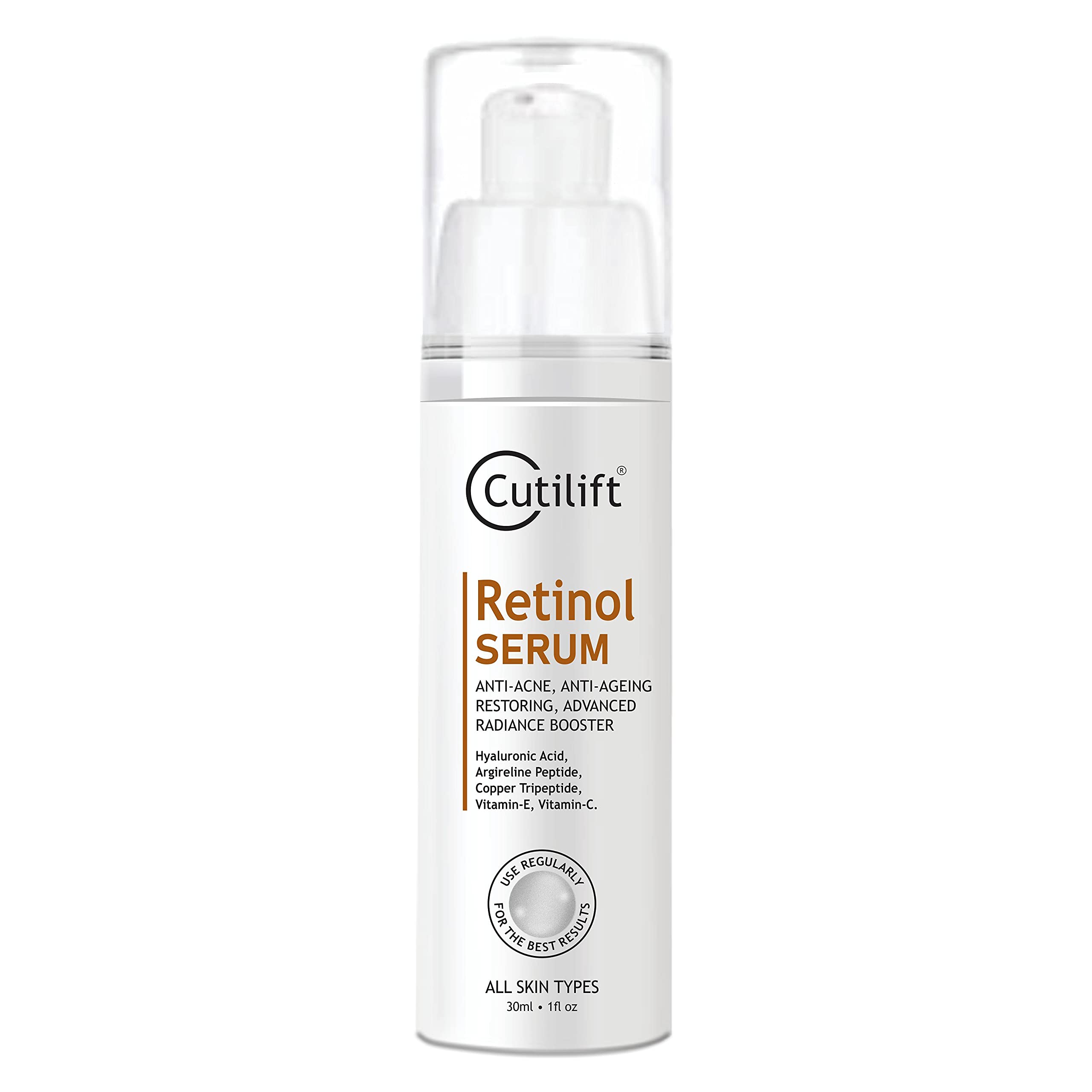 Cutilift Vitamin A Retinol Serum 2.5% Anti Ageing & For Acne 50 Ml ...