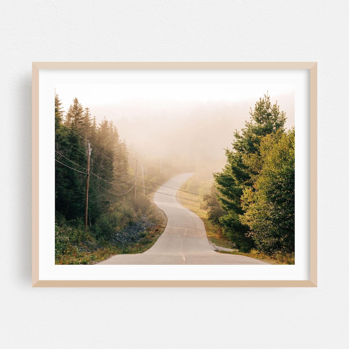 Cutler Maine Forest Rural Autumn Landscape Poster Unframed Paper Print ...