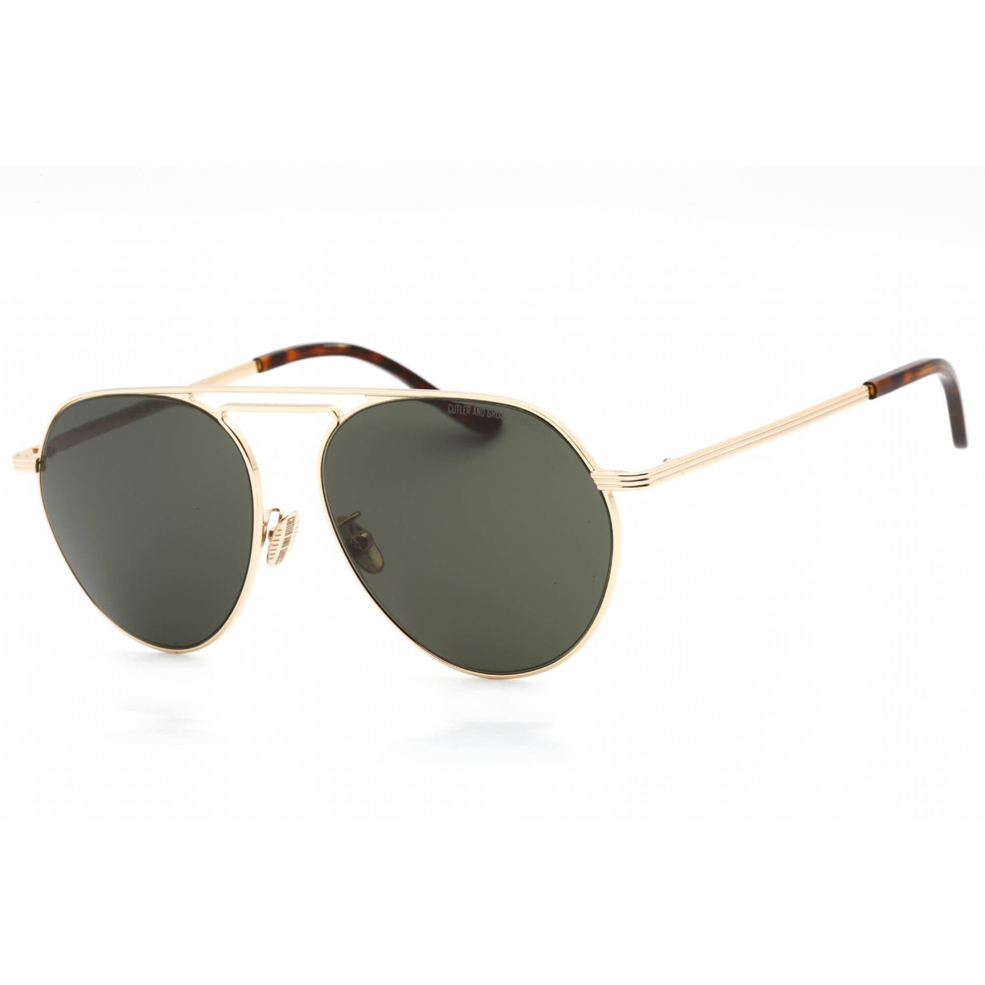 Cutler and Gross CG1309S 001 Women's Green Lens Aviator Sunglasses ...