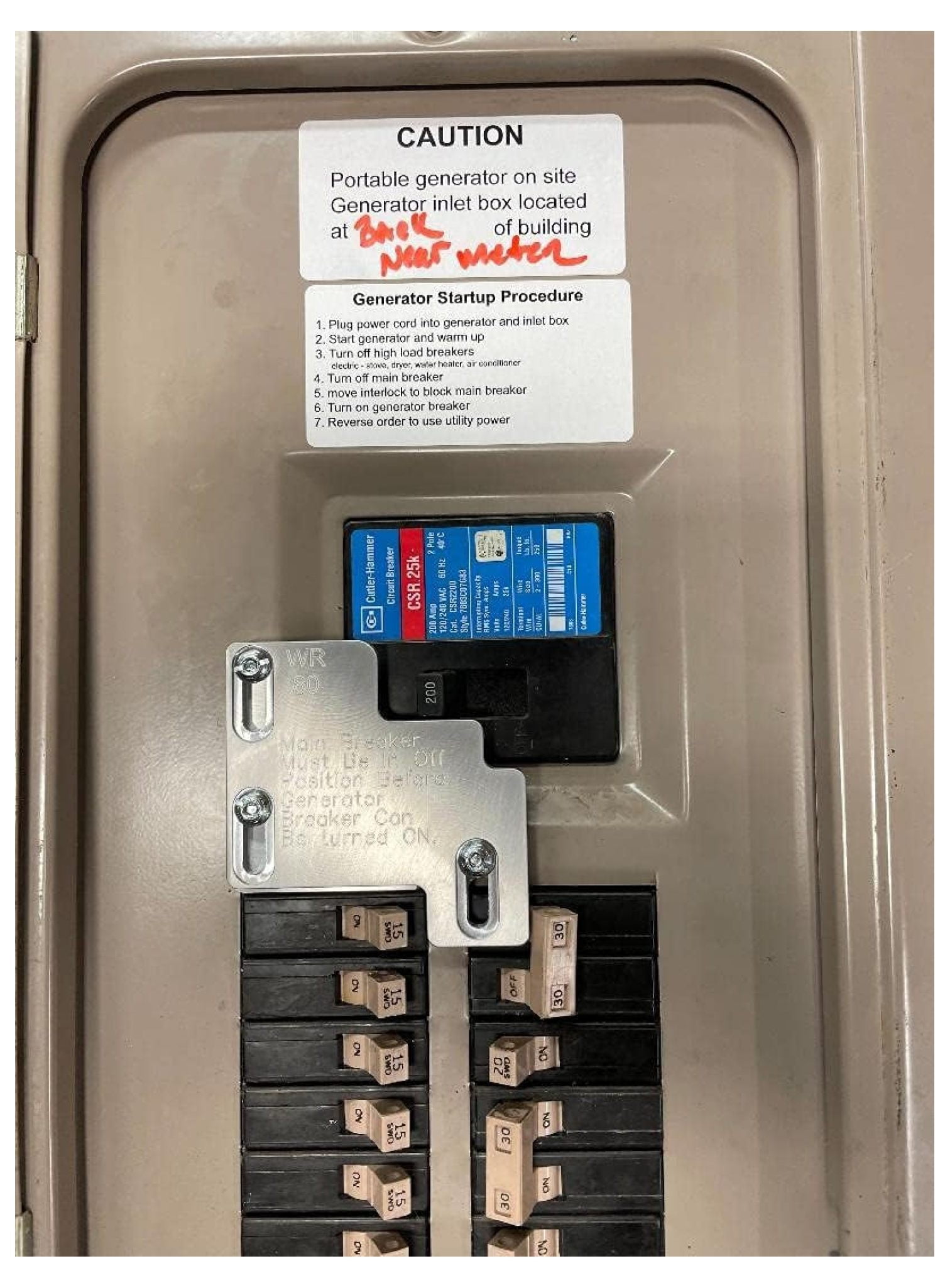 Cutler hammer generator interlock WR-80 Kit - Walmart.com