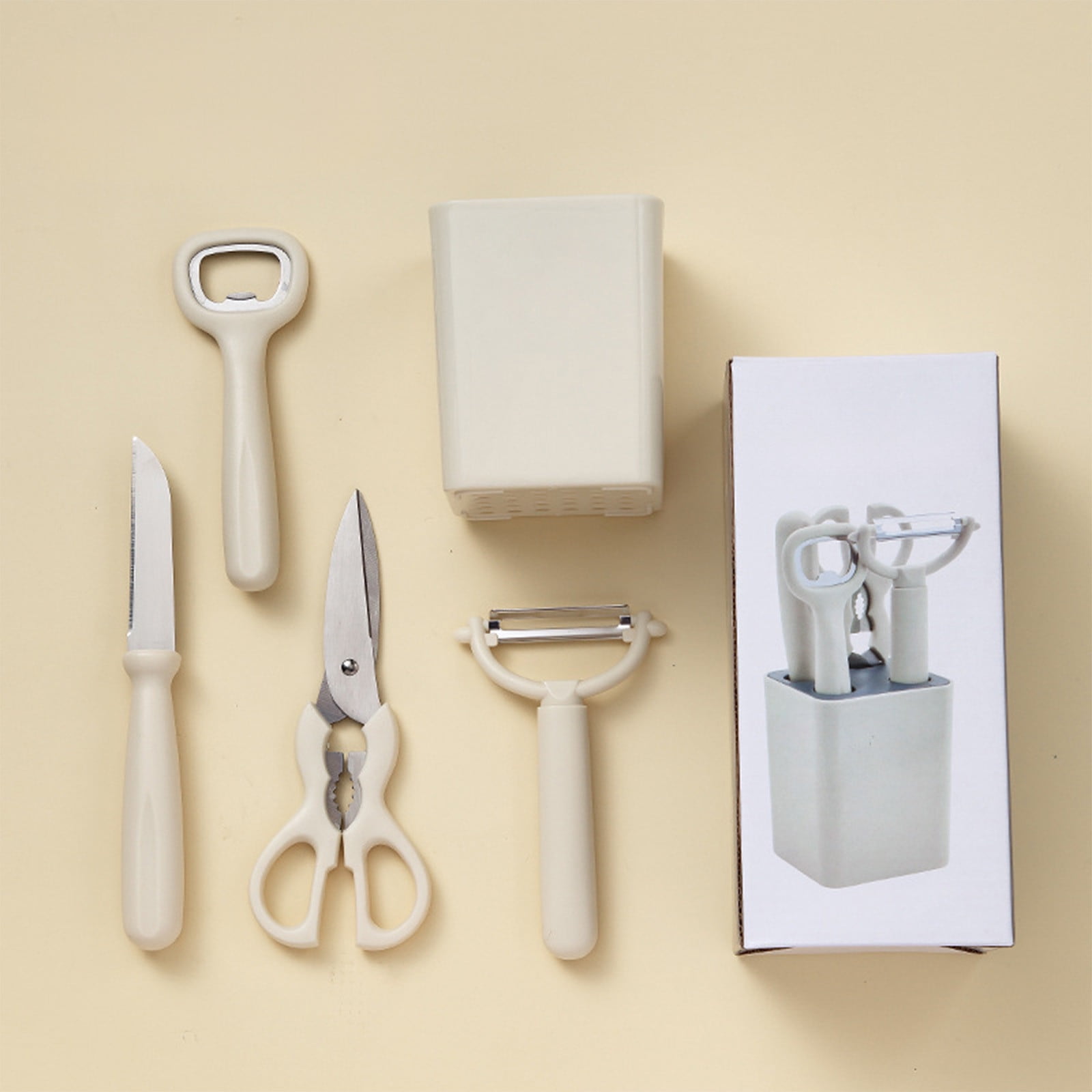 Cutlery Baby Food Scissors Stainless Steel Chef Kitchen Knife Set five ...